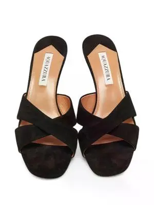 AQUAZZURA Crisscross Suede Sandals