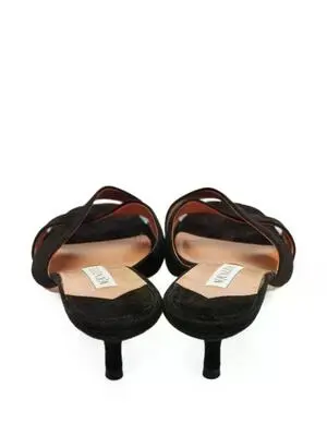 AQUAZZURA Crisscross Suede Sandals