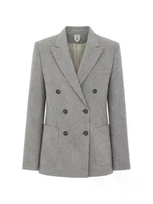 Max Mara Mxmflash Double-breasted Jacket - Grey