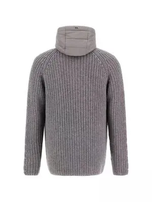 Herno Hooded Cardigan - Grey