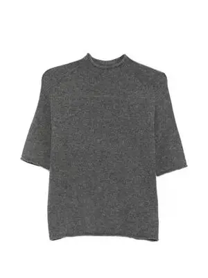 LUISA CERANO Short-sleeve Sweater - Grey