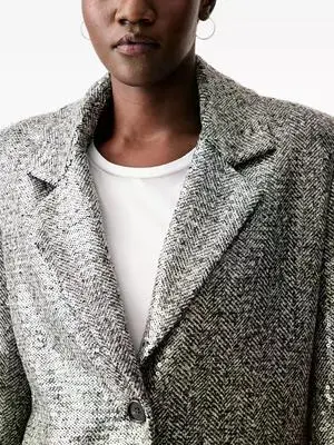 Pinko Sequin-embellished Herringbone Blazer