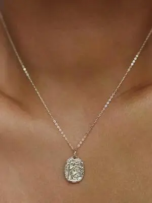 Monica Vinader St Christopher Pendant Necklace