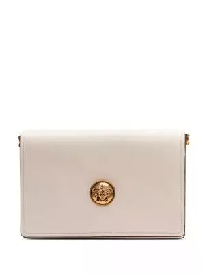 Versace Medusa Plaque Leather Mini Bag - White