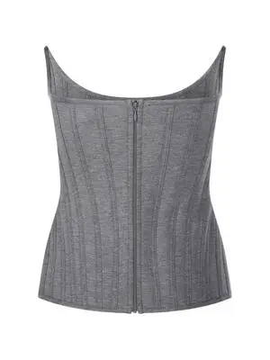 Giuseppe Di Morabito Ribbed Corset Top