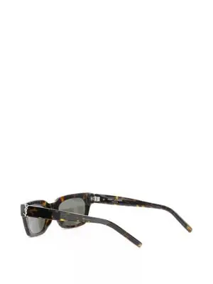 Saint Laurent Tortoiseshell-effect Sunglasses - Brown