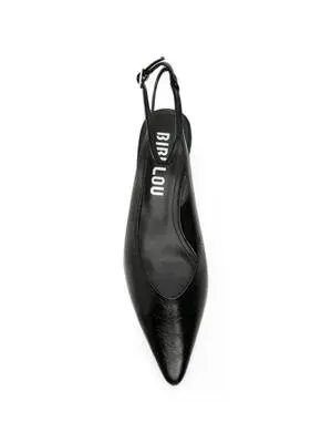 BIBI LOU Noe Pointed-toe Buckled-strap Pumps