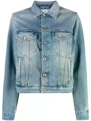 Off-White Corporate Logo-patch Denim Jacket