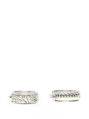 MAISON MARGIELA Engraved Hoop Earrings