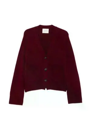 LISA YANG Danni V-neck Cardigan - Red