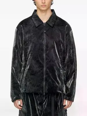 Y3 Marble-print Buckle-detail Jacket