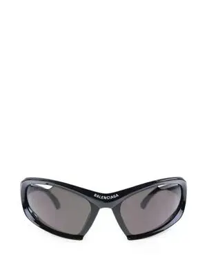 Balenciaga Dynamo Rectangle Sunglasses - Black