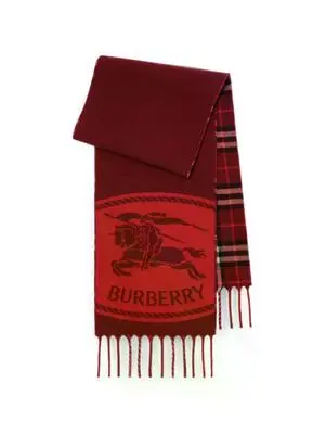 Burberry Reversible Knight-stamp Scarf