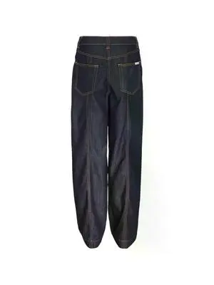 SELF-PORTRAIT Contrast-stitch Jeans