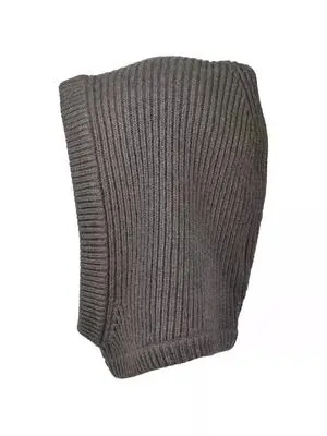 Rick Owens Ribbed Cashmere-blend Hood - Grey