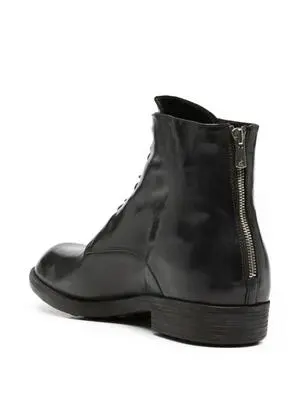 Officine Creative Diary Lace-up Leather Ankle Boots