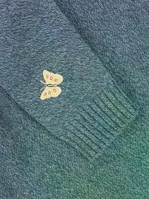 Valentino Garavani Butterfly-patch Mouliné Sweater
