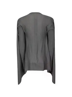 Rick Owens Ribbed-knit Asymmetrical Cardigan