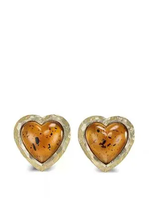 ANABELA CHAN Amber Heart Earrings