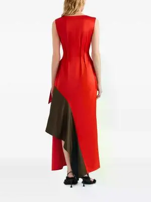 Proenza Schouler Isoria Dress In Solid Satin