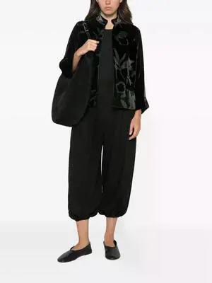 WHYCI Floral-devoré Velvet Jacket