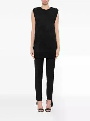 Neil Barrett Camouflage-pattern Epaulette Top