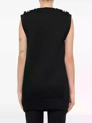 Neil Barrett Camouflage-pattern Epaulette Top