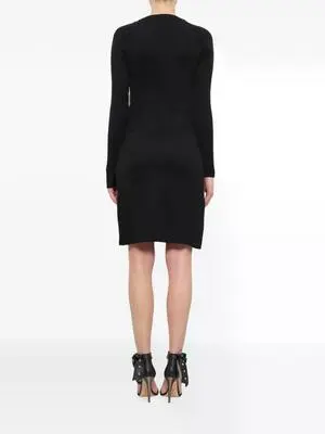 Neil Barrett Ribbed Side-slit Mini Dress