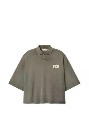 Fear Of God Cropped Polo Shirt - Grey