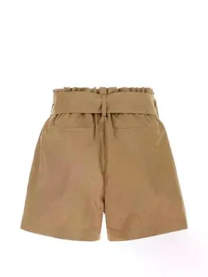 Saint Laurent Belted Paperbag-waist Shorts