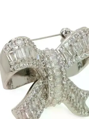 SELF-PORTRAIT Crystal Bow Brooch