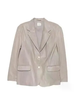 ALYSI Leather Single-breasted Jacket