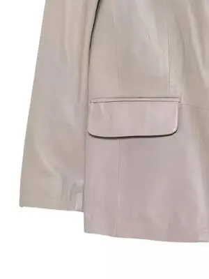 ALYSI Leather Single-breasted Jacket