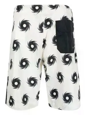 Palm Angels Graphic-print Drawstring Swim Shorts