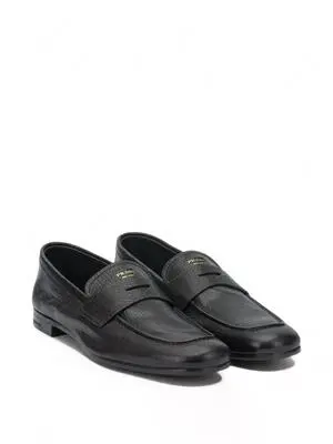 Prada Grainy-leather Loafers