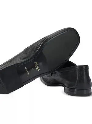 Prada Grainy-leather Loafers