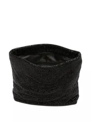 TWENTY FOURHAITCH Mini Varadero Crystal-embellished Clutch Bag - Black