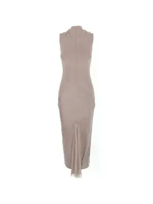 Rick Owens Sleeveless Fitted Midi Dress