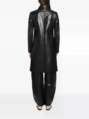 JIL SANDER Coat 88 Double-breasted Leather Coat