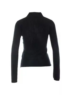 Max Mara Ribbed-knit V-neck Top