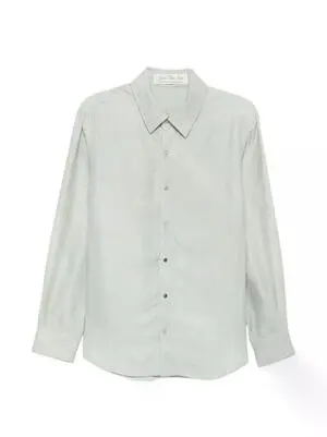 GOD'S TRUE LINEN Button-fastening Shirt - Grey