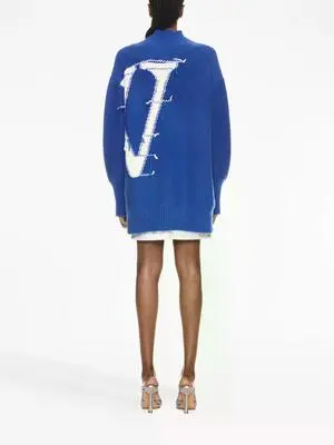 Off-White Logo-intarsia Wool Jumper