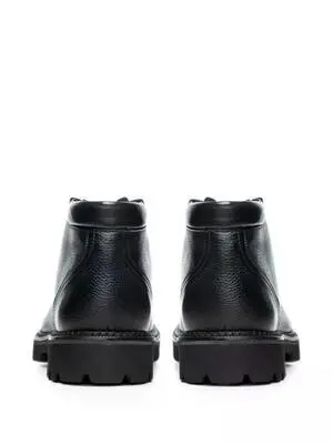 POCHE PARIS Grainy-leather Lace-up Ankle Boots