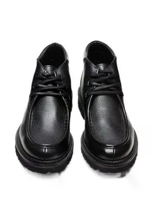 POCHE PARIS Grainy-leather Lace-up Ankle Boots