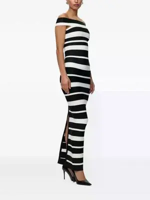 Herve Leger Kiva Striped Maxi Dress