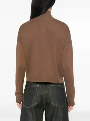 Max Mara Argyle-intarsia Button-collar Sweater