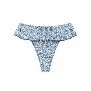 MONTCE Petite Fleur Tamarindo Ruffle Bikini Bottom - Blue