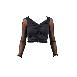 NITA SHADE Zamora Cropped Mesh Top