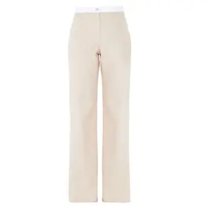 ARIANA BESTEPE Neutrals Adelle Wide Leg Pants