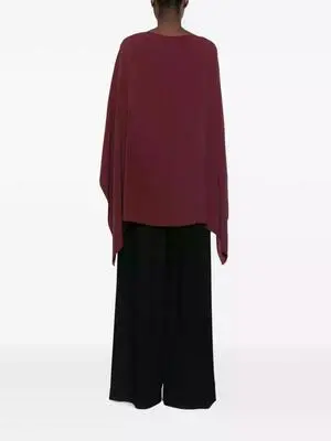 Alberta Ferretti Draped Asymmetric Cape